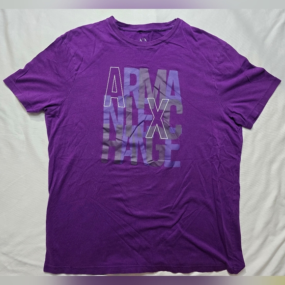 Purple Armani Exchange Shirt
